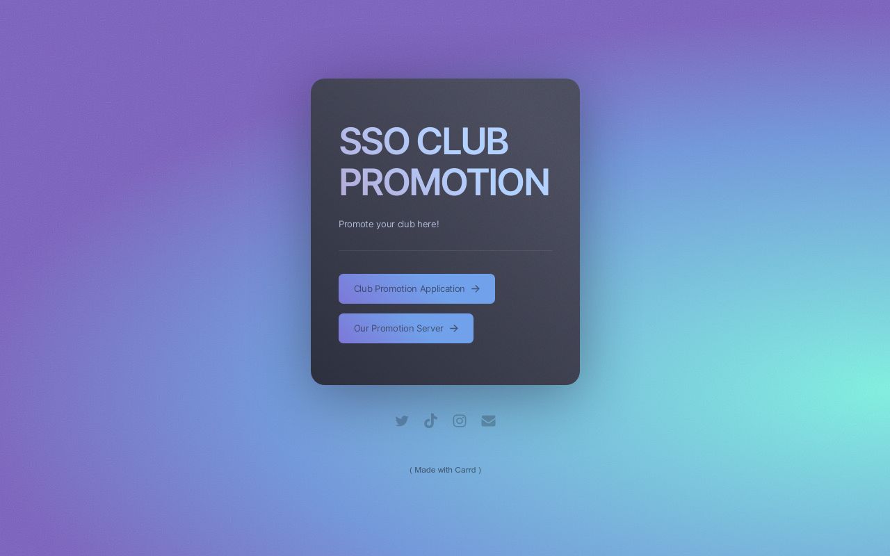 Sso club promotion